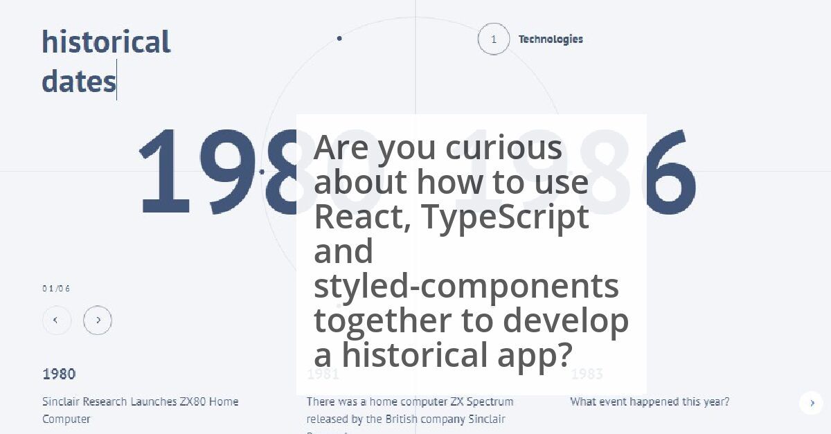 React Jobs on LinkedIn: History App with React, TypeScript and styled ... React Jobs on LinkedIn: History App with React, TypeScript and styled ...