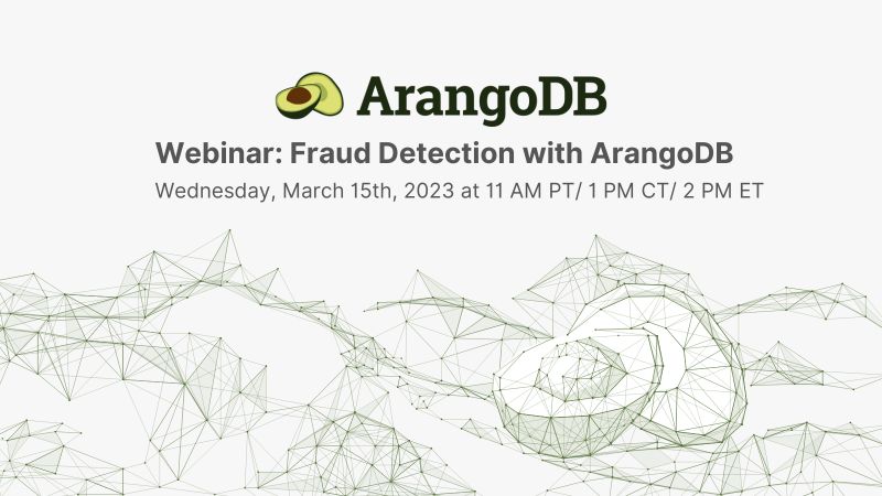 ArangoDB on LinkedIn: #arangodb #graphdatabase #frauddetection #webinar ... ArangoDB on LinkedIn: #arangodb #graphdatabase #frauddetection #webinar ...