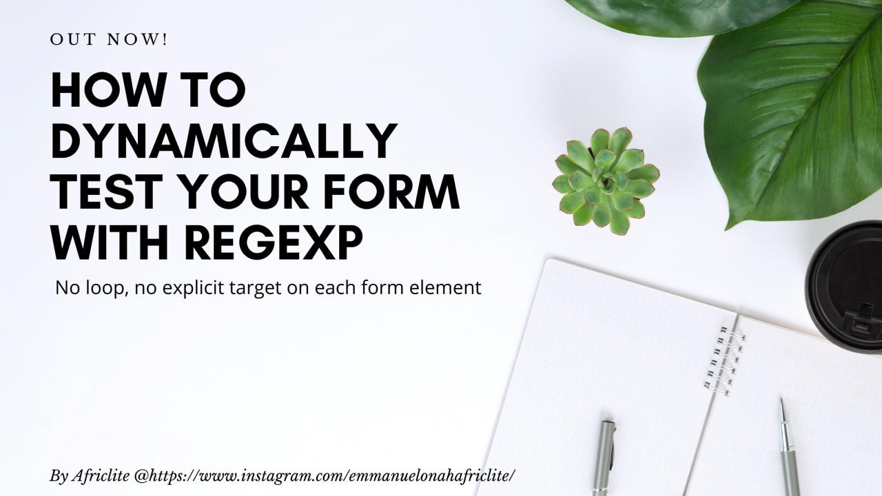 How to Dynamically Validate Form Input Using RegExp and Object ... How to Dynamically Validate Form Input Using RegExp and Object ...