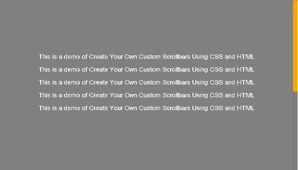 Create Your Own Custom Scrollbars Using CSS And HTML on TalkersCode.com Create Your Own Custom Scrollbars Using CSS And HTML on TalkersCode.com