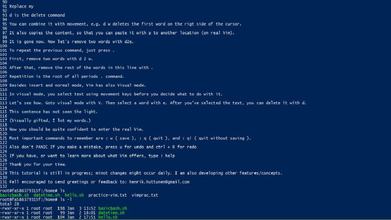 VIM tips & tricks VIM tips & tricks