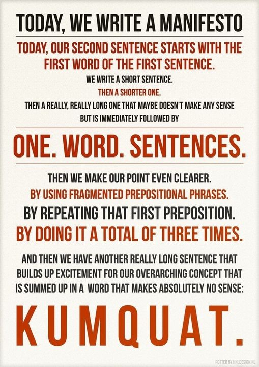Copywriting Confidential: How to Make a Meaningful Manifesto. Copywriting Confidential: How to Make a Meaningful Manifesto.