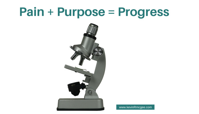 Pain + Purpose = Progress Pain + Purpose = Progress