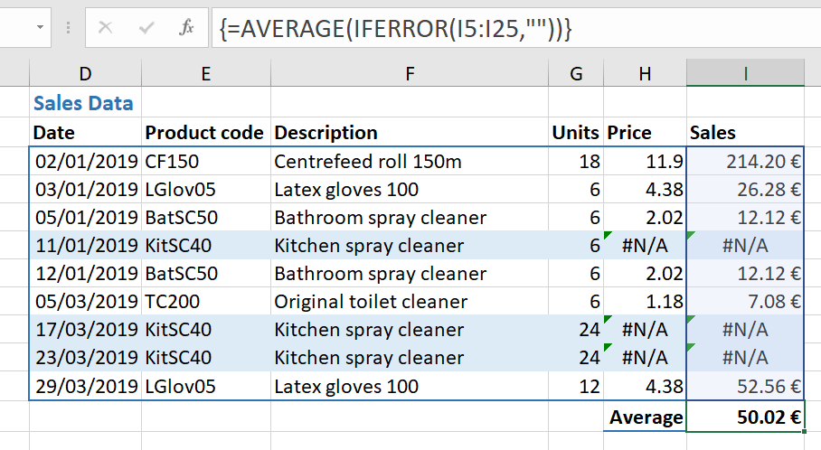 Gideon’s Excel Tips, no. 6: Suppressing errors in an AVERAGE ... Gideon’s Excel Tips, no. 6: Suppressing errors in an AVERAGE ...