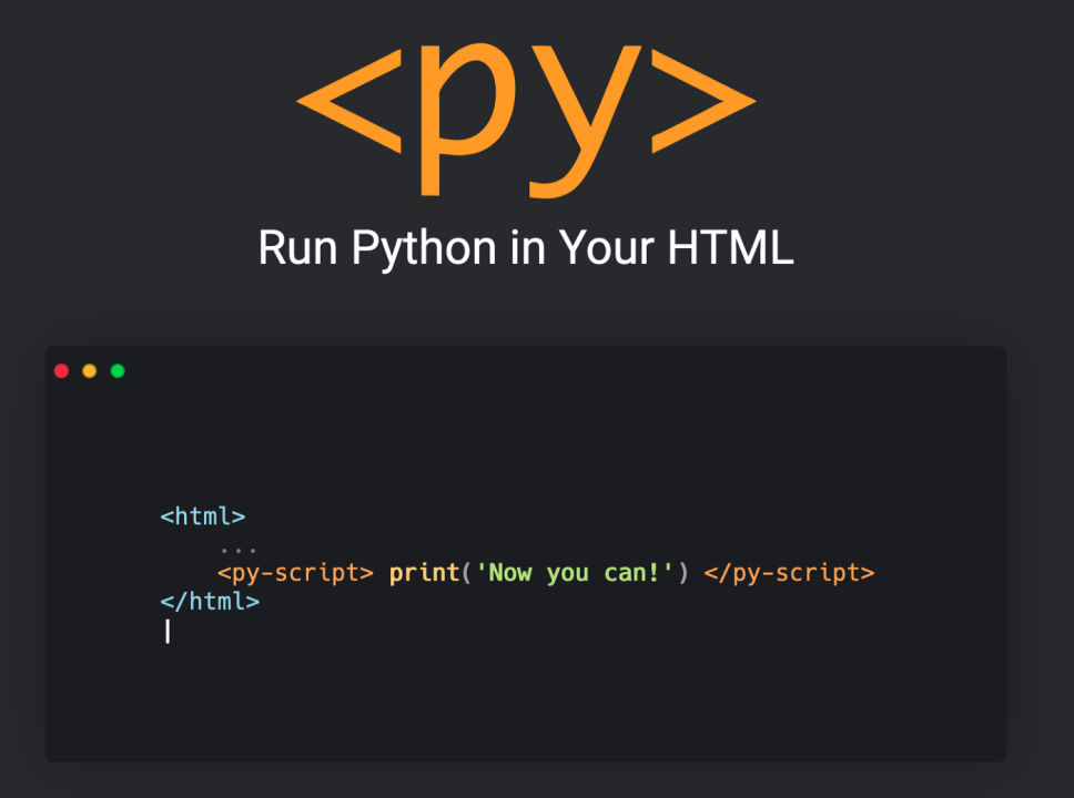 Pyscript le langage de python dans votre navigateur Pyscript le langage de python dans votre navigateur