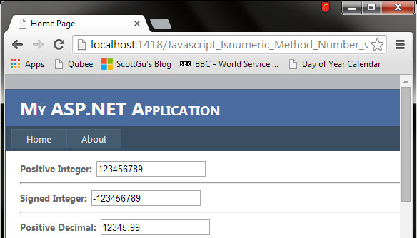 Cross-browser javascript IsNumeric() method for Number Validation Cross-browser javascript IsNumeric() method for Number Validation
