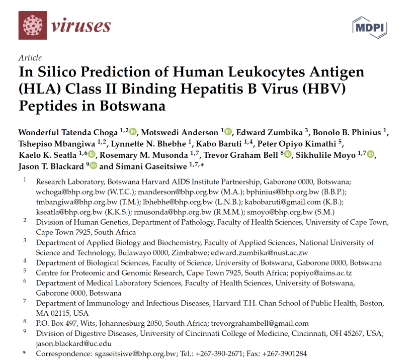 In silico prediction of human leukocytes antigen (HLA) class II binding ... In silico prediction of human leukocytes antigen (HLA) class II binding ...