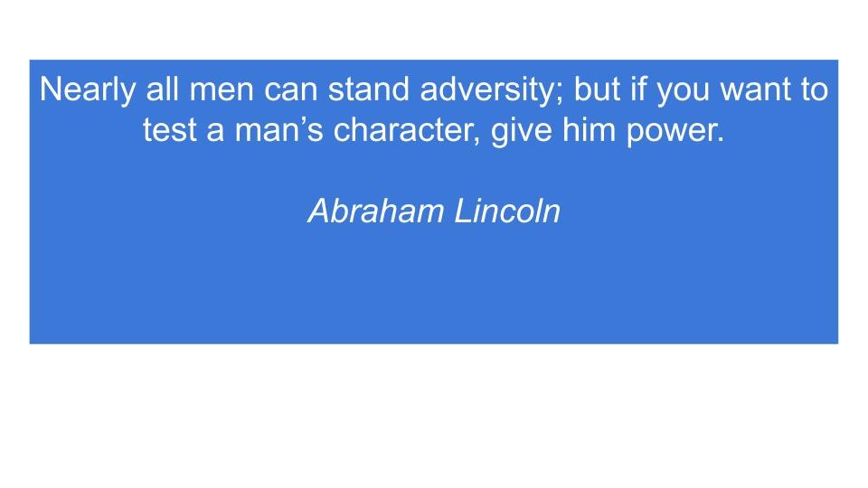 Why Character Matters Why Character Matters
