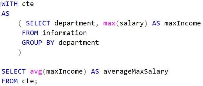 Common Table Expression (CTE) in SQL Server Common Table Expression (CTE) in SQL Server