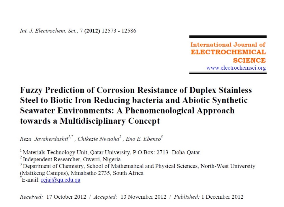 Can Fuzzy logics be used to model microbial corrosion? Can Fuzzy logics be used to model microbial corrosion?