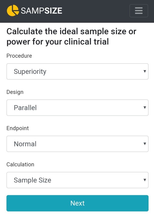 SampSize: A Free App for doing Sample Size Calculation Clinical Trials SampSize: A Free App for doing Sample Size Calculation Clinical Trials