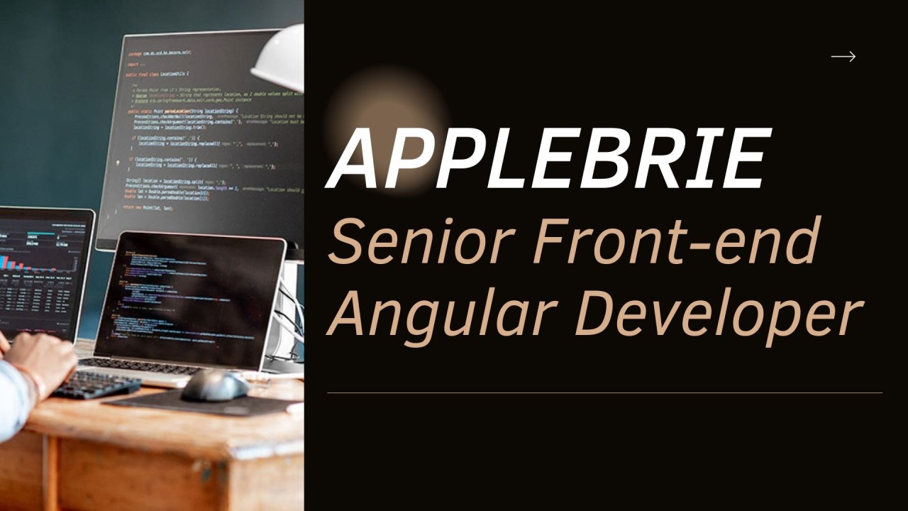 Applebrie is looking for a Senior Front-end Angular Developer! Applebrie is looking for a Senior Front-end Angular Developer!