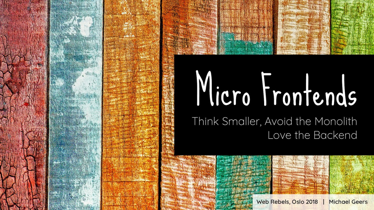 Micro Frontends for UI Micro Frontends for UI