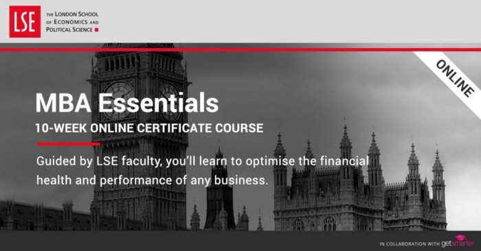 My experience with the LSE MBA Essentials Online Certificate course My experience with the LSE MBA Essentials Online Certificate course