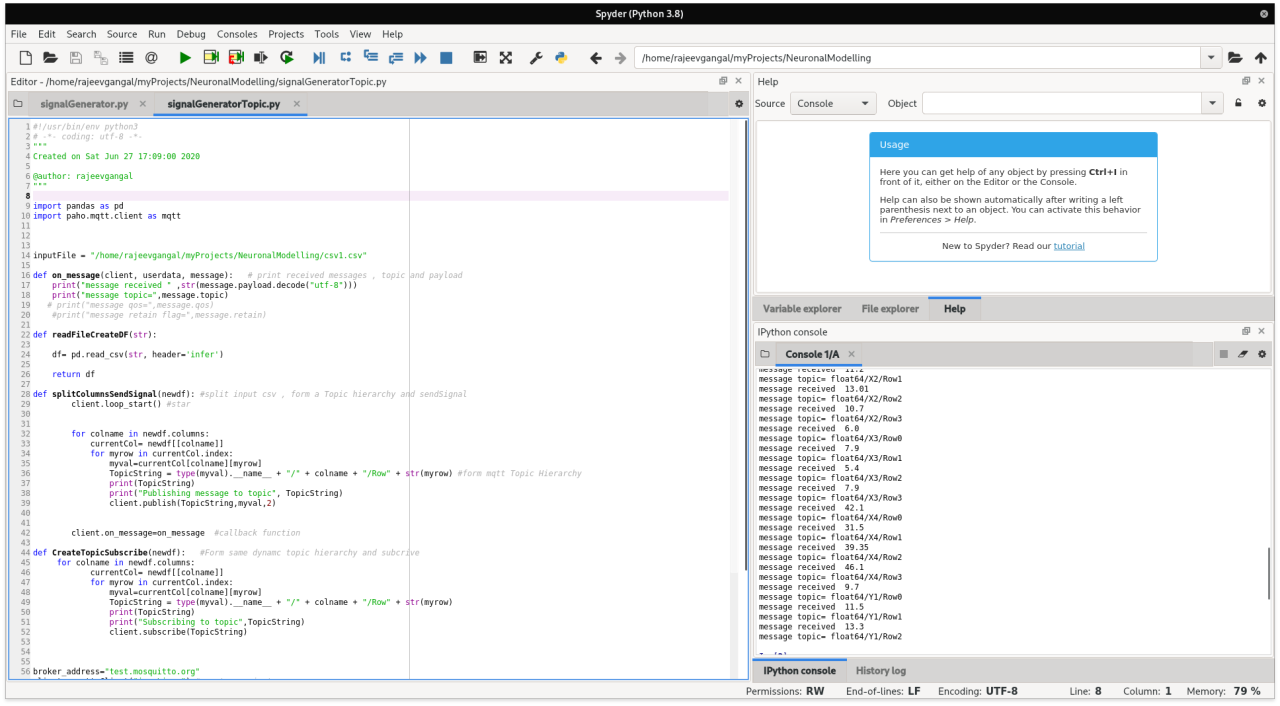 Python code for Messaging using Paho, MQTT Python code for Messaging using Paho, MQTT