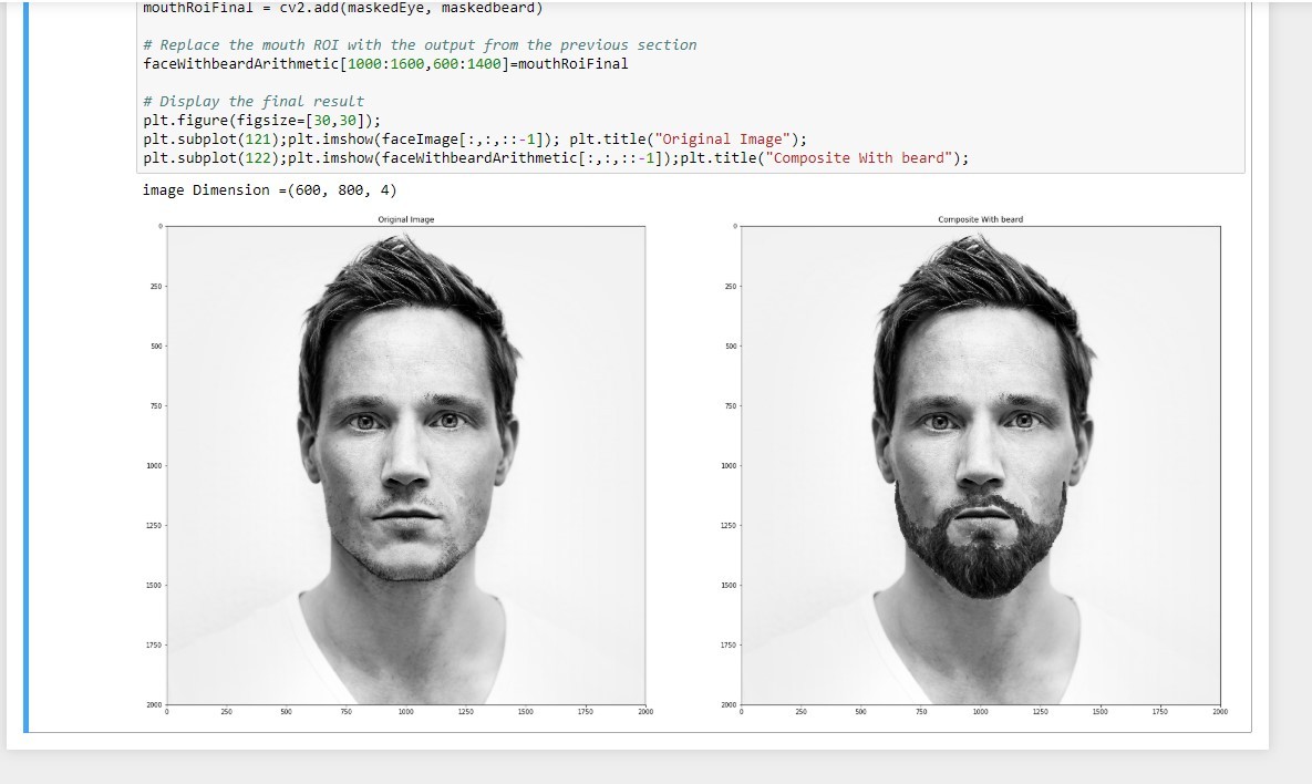 I did digital compositing with OpenCV, python I did digital compositing with OpenCV, python