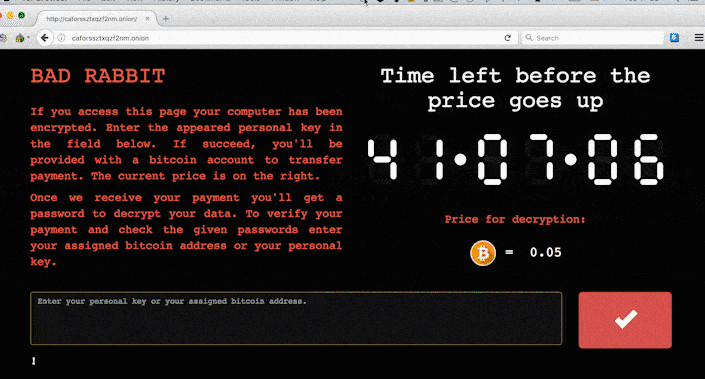 Bad Rabbit: New Ransomware Attack Rapidly Spreading Across Europe Bad Rabbit: New Ransomware Attack Rapidly Spreading Across Europe