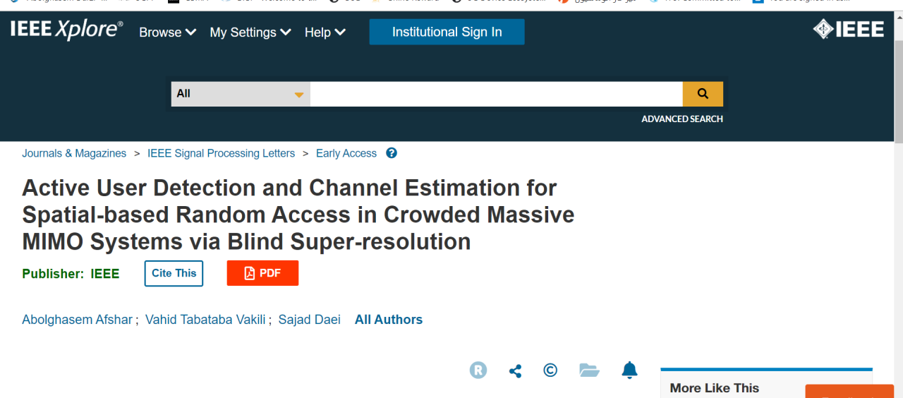 Active User Detection and Channel Estimation for Spatial-based Random ... Active User Detection and Channel Estimation for Spatial-based Random ...