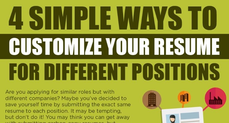 Infographic: 4 Simple Ways to Customize Your Resume for Different Positions Infographic: 4 Simple Ways to Customize Your Resume for Different Positions