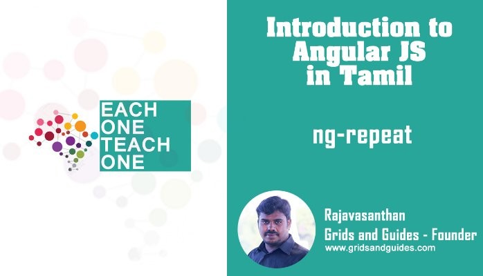 ng-repeat - Learn Angularjs in Tamil ng-repeat - Learn Angularjs in Tamil
