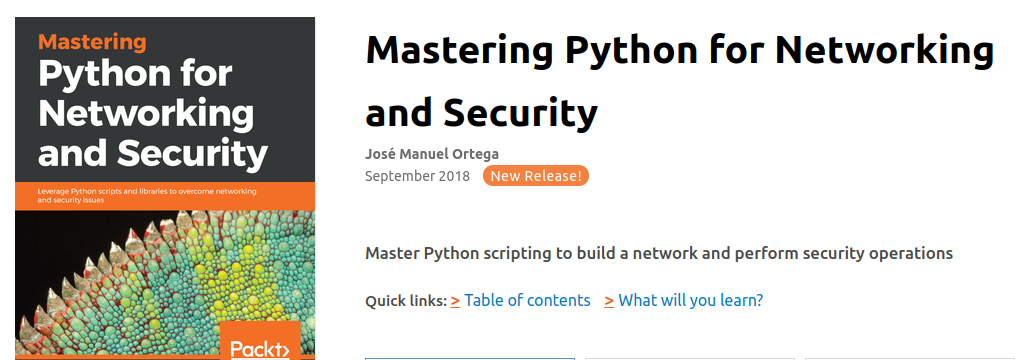Mastering Python for Networking and Security Mastering Python for Networking and Security