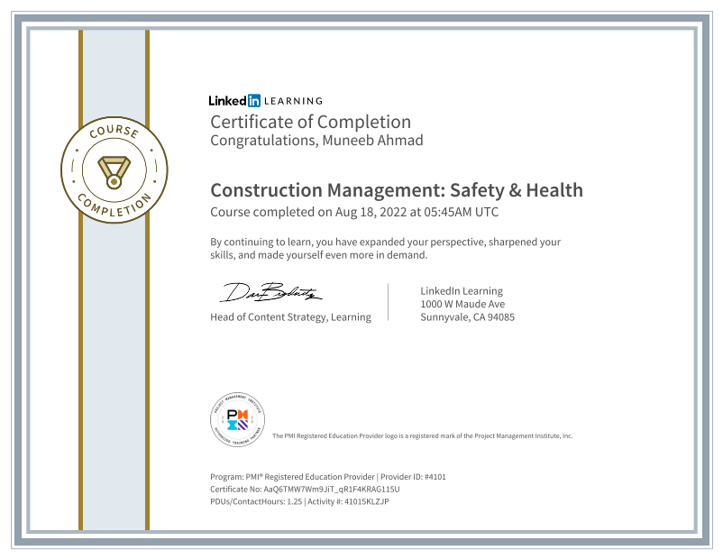 Muneeb Ahmed on LinkedIn: Certificate of Completion Muneeb Ahmed on LinkedIn: Certificate of Completion