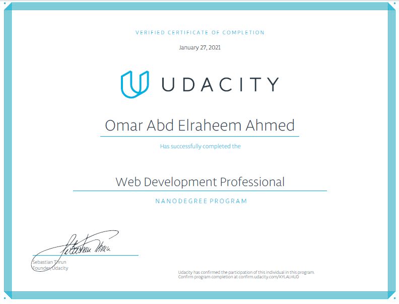Omar Abd El Raheem on LinkedIn: #udacity #frontenddevelopment Omar Abd El Raheem on LinkedIn: #udacity #frontenddevelopment