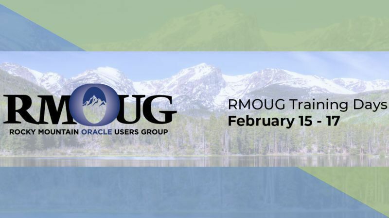 Iain Sandell on LinkedIn: #rmoug #oracle #database Iain Sandell on LinkedIn: #rmoug #oracle #database