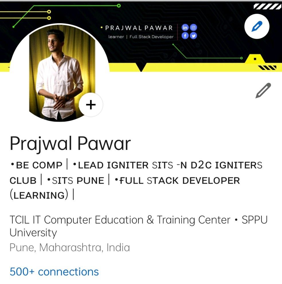 Prajwal Pawar on LinkedIn: #connections #linkedin #connections # ... Prajwal Pawar on LinkedIn: #connections #linkedin #connections # ...
