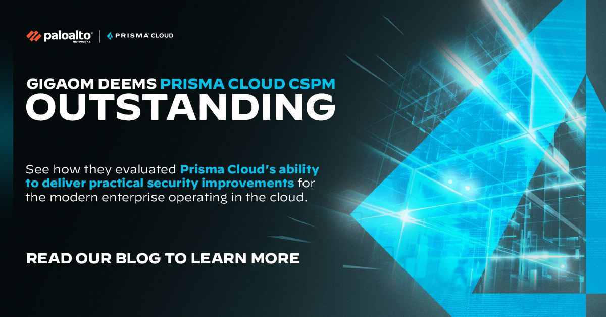 Prisma Cloud by Palo Alto Networks on LinkedIn: GigaOm Deems Prisma ... Prisma Cloud by Palo Alto Networks on LinkedIn: GigaOm Deems Prisma ...