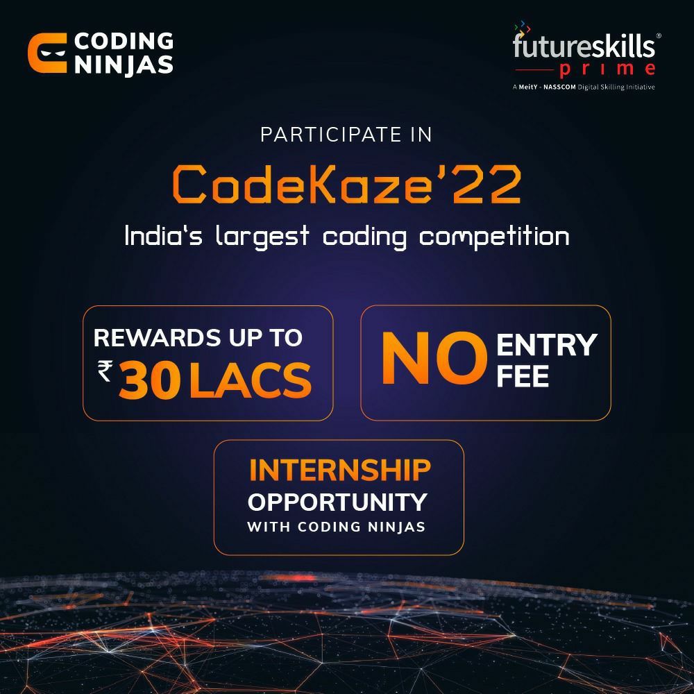 Aayush Gupta on LinkedIn: #coding #codingfest #codingninjas Aayush Gupta on LinkedIn: #coding #codingfest #codingninjas