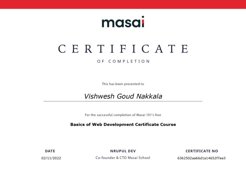 Vishwesh Goud Nakkala on LinkedIn: #html #css Vishwesh Goud Nakkala on LinkedIn: #html #css
