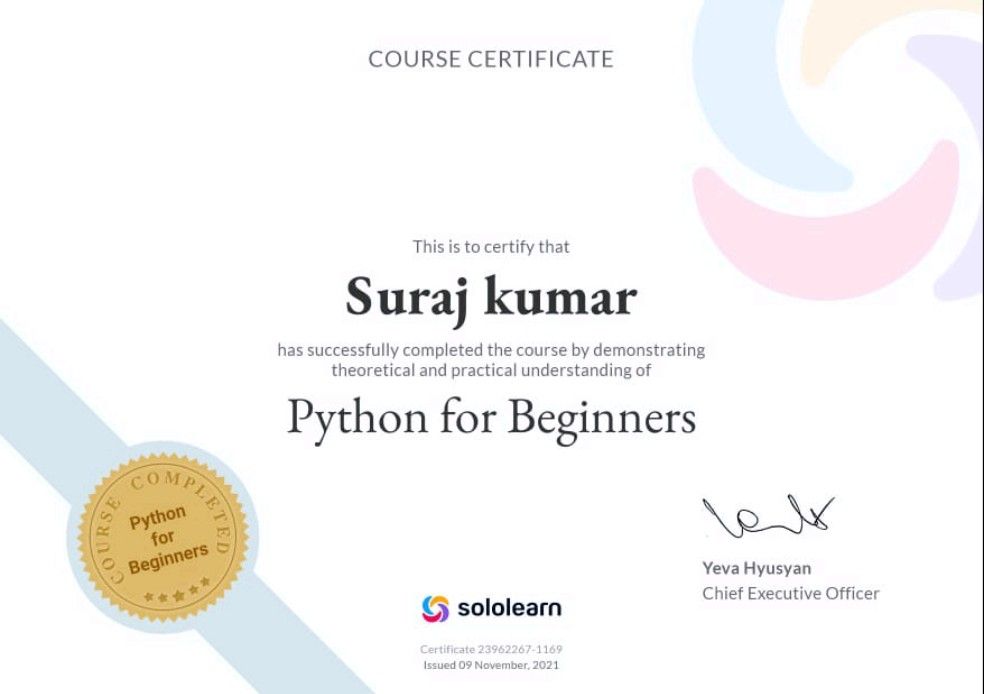 Suraj kumar on LinkedIn: #pythonprogramming #pythonprogramminglanguage ... Suraj kumar on LinkedIn: #pythonprogramming #pythonprogramminglanguage ...