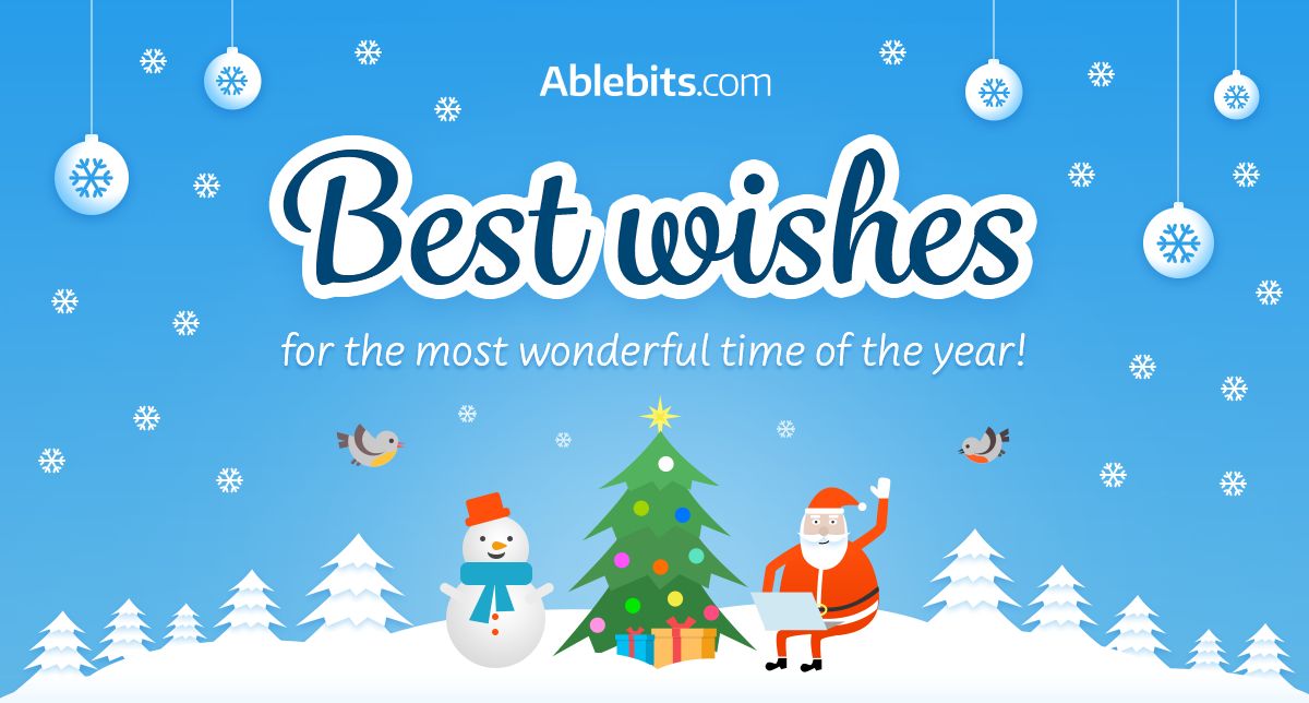 Ablebits on LinkedIn: #merrychristmas #ablebits Ablebits on LinkedIn: #merrychristmas #ablebits