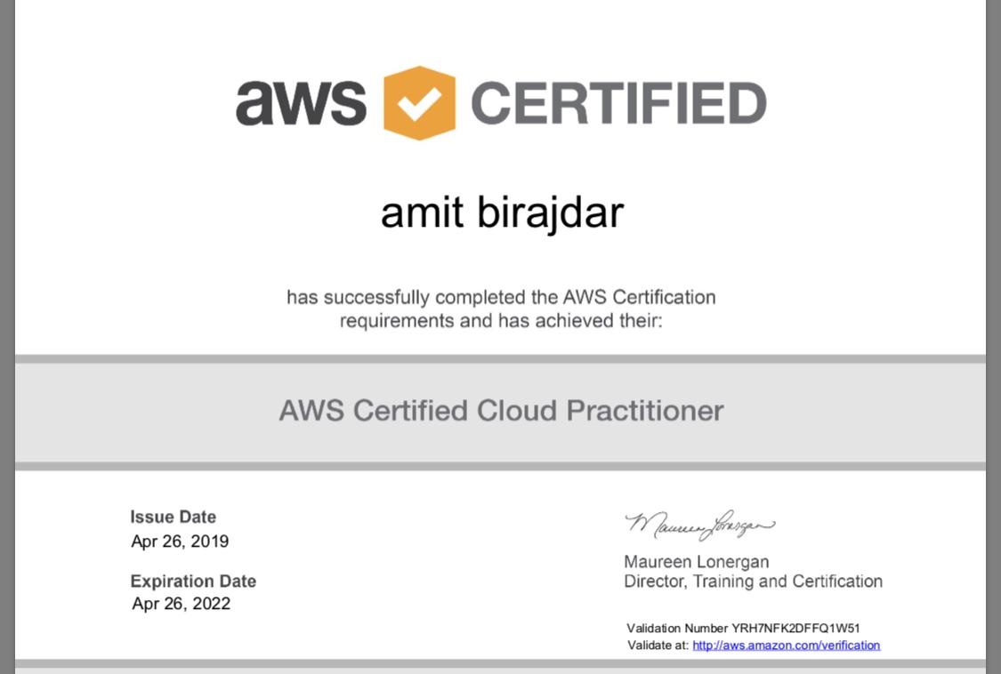 Amit Birajdar on LinkedIn: Cleared AWS cloud practitioner | 12 comments Amit Birajdar on LinkedIn: Cleared AWS cloud practitioner | 12 comments