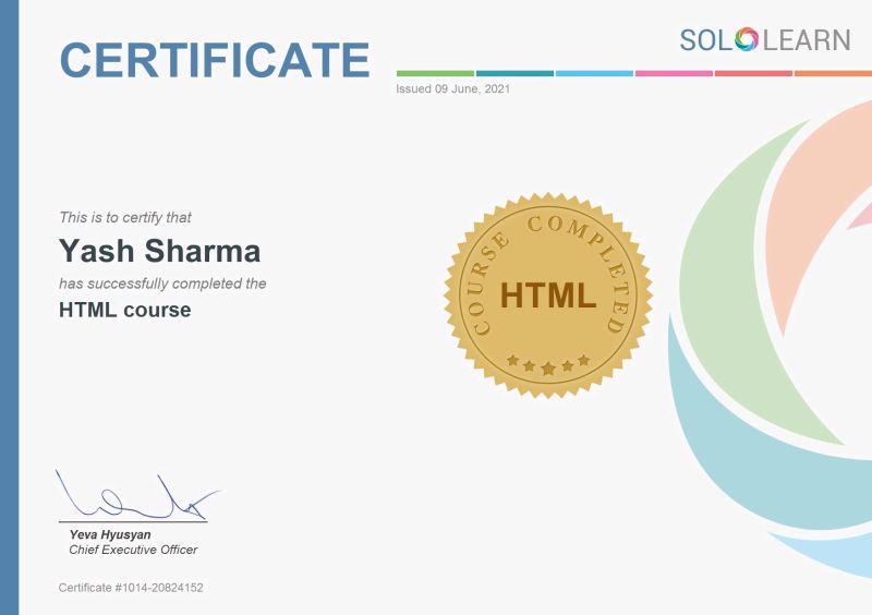 Yash Sharma on LinkedIn: #html #html5 #sololearn Yash Sharma on LinkedIn: #html #html5 #sololearn