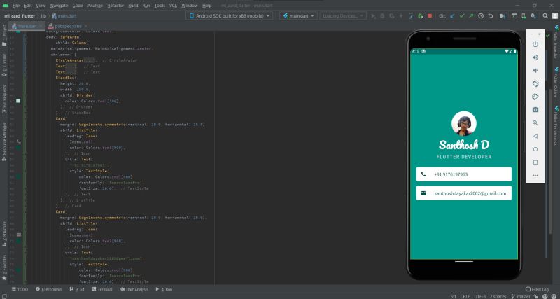 Santhosh Dayakar on LinkedIn: #flutter #flutterbrew #androidstudio Santhosh Dayakar on LinkedIn: #flutter #flutterbrew #androidstudio