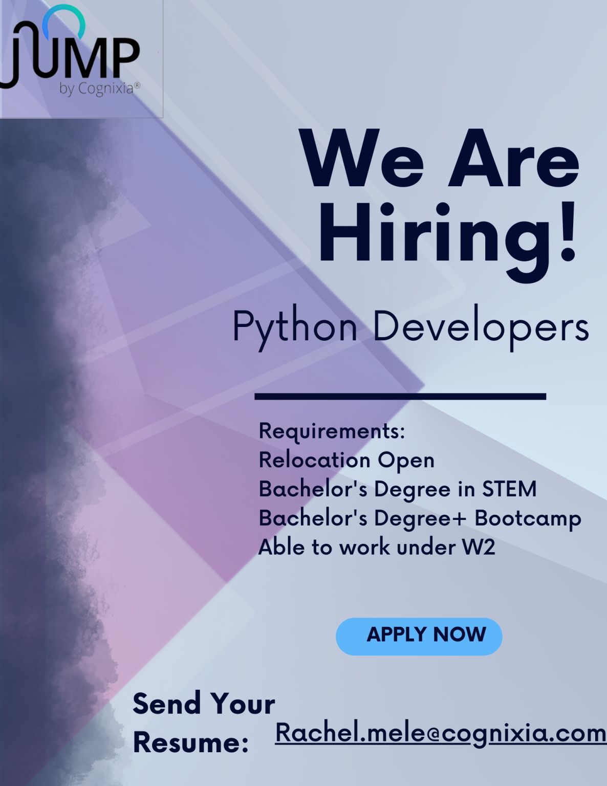 Rachel Mele on LinkedIn: #pythondeveloper #opportunity #python # ... Rachel Mele on LinkedIn: #pythondeveloper #opportunity #python # ...