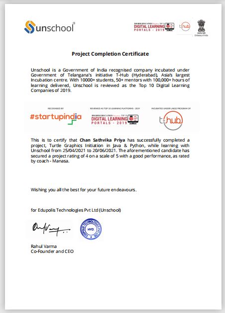 Sathvika Priya Chan on LinkedIn: Java - Python Turtle Graphics ... Sathvika Priya Chan on LinkedIn: Java - Python Turtle Graphics ...