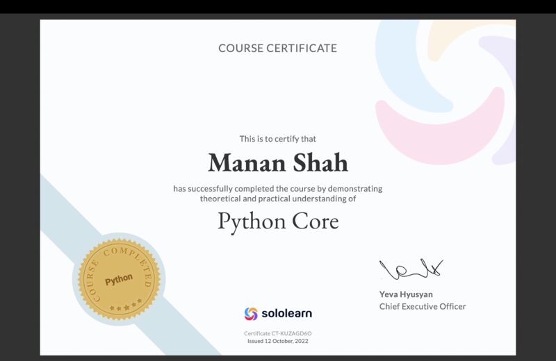Manan Shah on LinkedIn: #python #programming Manan Shah on LinkedIn: #python #programming