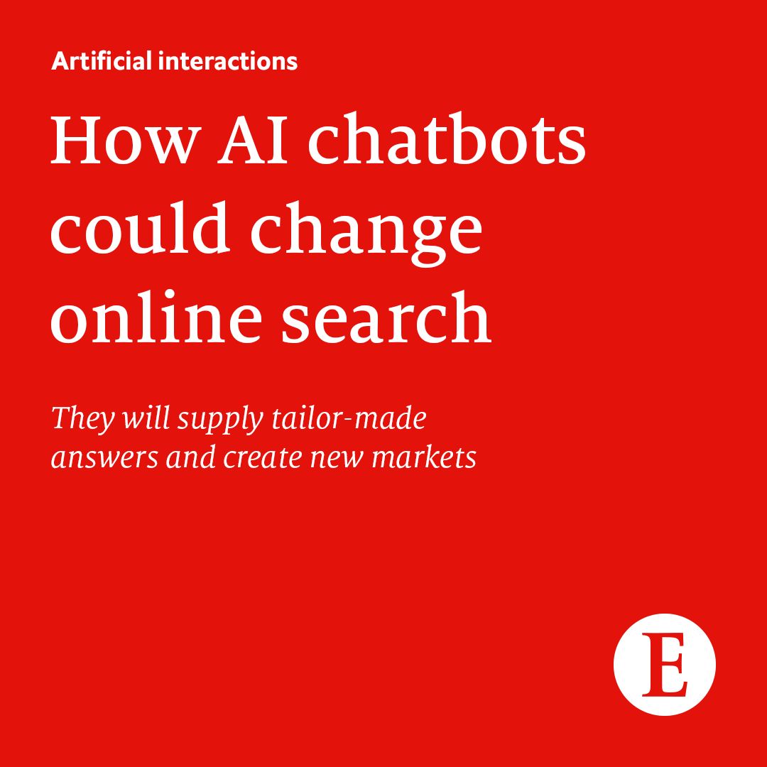 The Economist auf LinkedIn: Instead of serving up a list of links, AI ... The Economist auf LinkedIn: Instead of serving up a list of links, AI ...