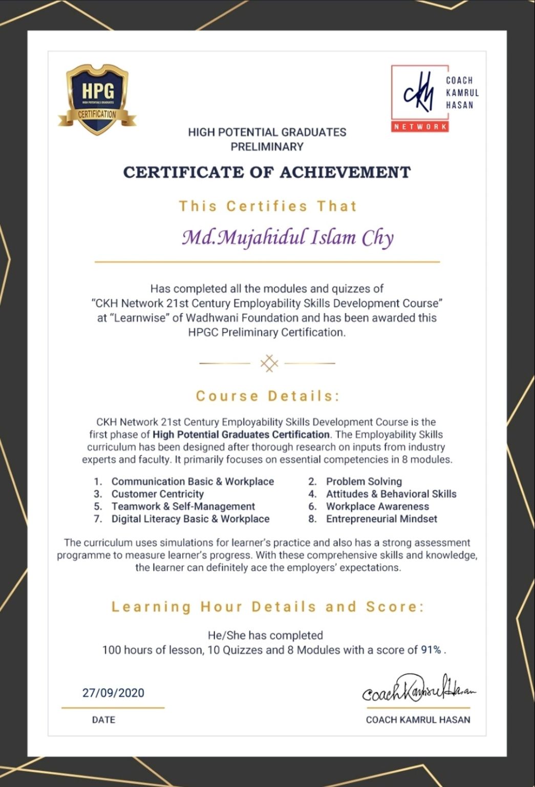Md.Mujahidul Islam Chy on LinkedIn: I had completed the “CKH Network ... Md.Mujahidul Islam Chy on LinkedIn: I had completed the “CKH Network ...