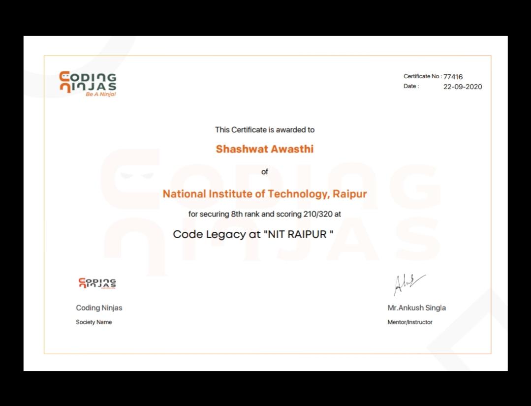 Shashwat Awasthi on LinkedIn: #coding #aptitudetest | 10 comments Shashwat Awasthi on LinkedIn: #coding #aptitudetest | 10 comments