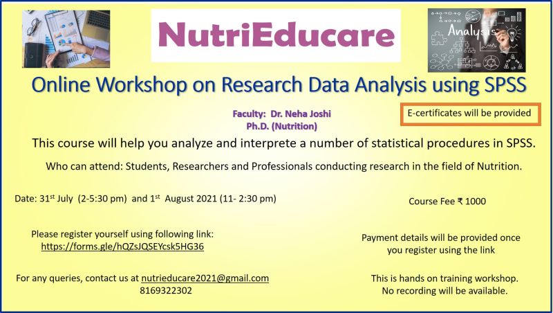 Dr Neha Joshi on LinkedIn: #training #research #dataanalysis #course Dr Neha Joshi on LinkedIn: #training #research #dataanalysis #course
