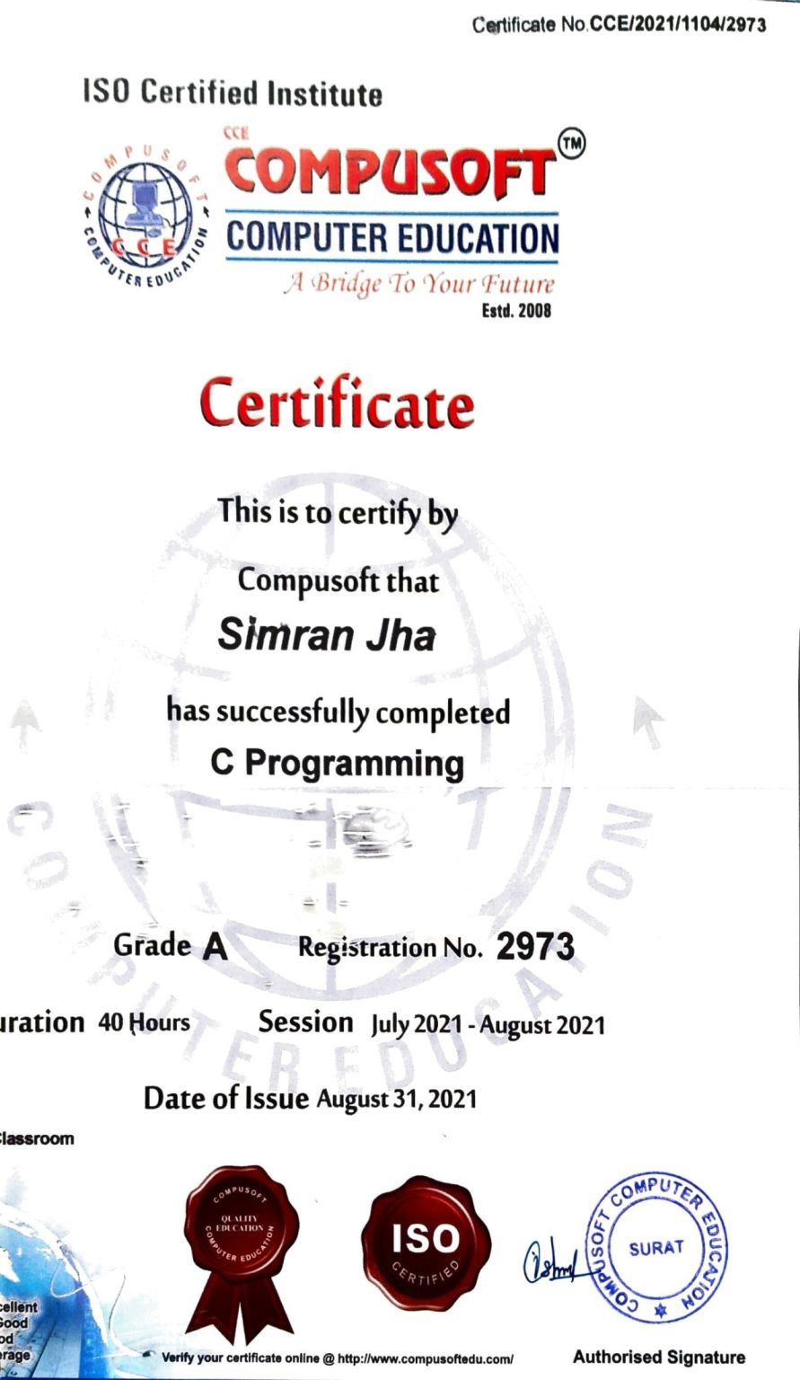 Simran Jha on LinkedIn: And Here begins my computer science journey Simran Jha on LinkedIn: And Here begins my computer science journey