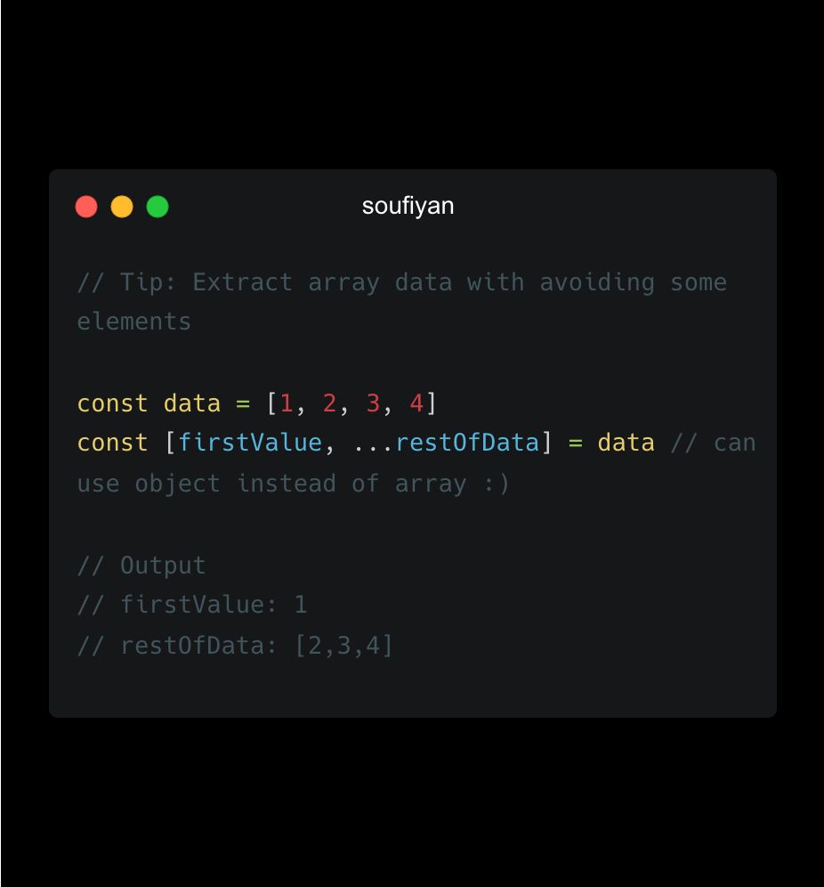 SOUFIYAN BENALLAL on LinkedIn: #js #javascript #react #tips #frontend # ... SOUFIYAN BENALLAL on LinkedIn: #js #javascript #react #tips #frontend # ...