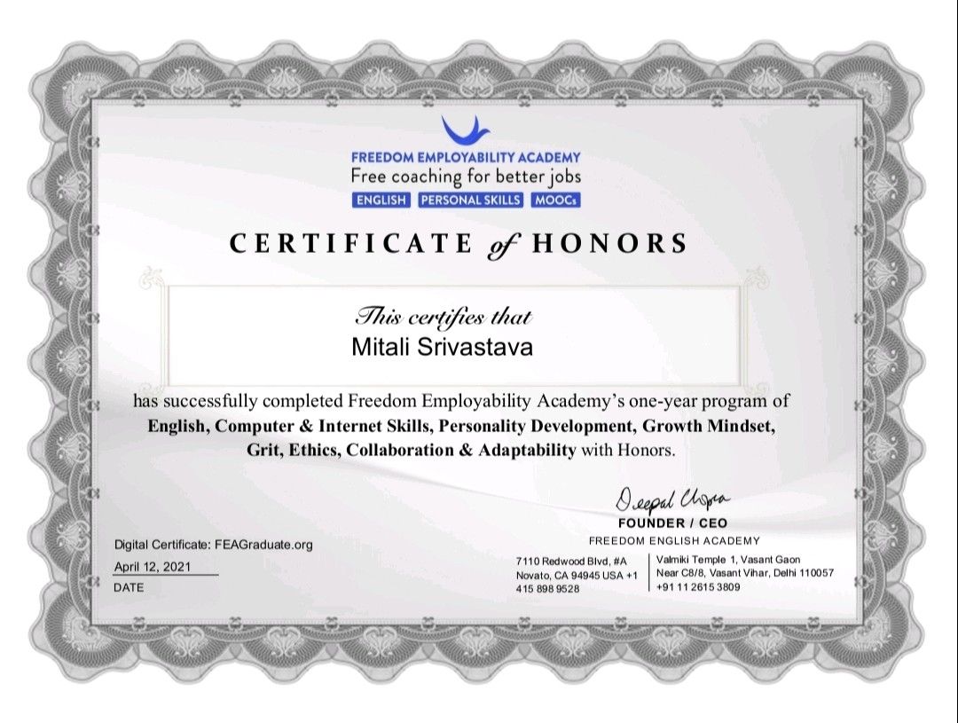 Mitali Kumari on LinkedIn: #fea Mitali Kumari on LinkedIn: #fea
