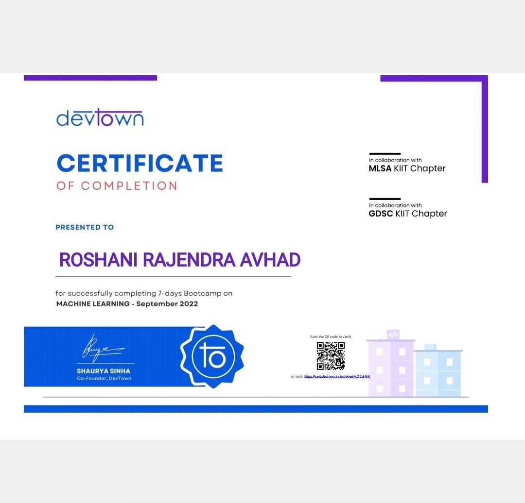 Roshani Avhad on LinkedIn: #devtown #mlsa #devtown #opprtunity # ... Roshani Avhad on LinkedIn: #devtown #mlsa #devtown #opprtunity # ...