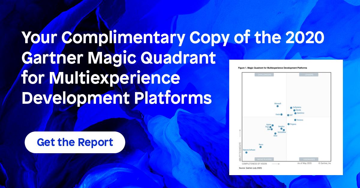 Tom S. on LinkedIn: Gartner 2020 MQ for Multi-Experience Development ... Tom S. on LinkedIn: Gartner 2020 MQ for Multi-Experience Development ...
