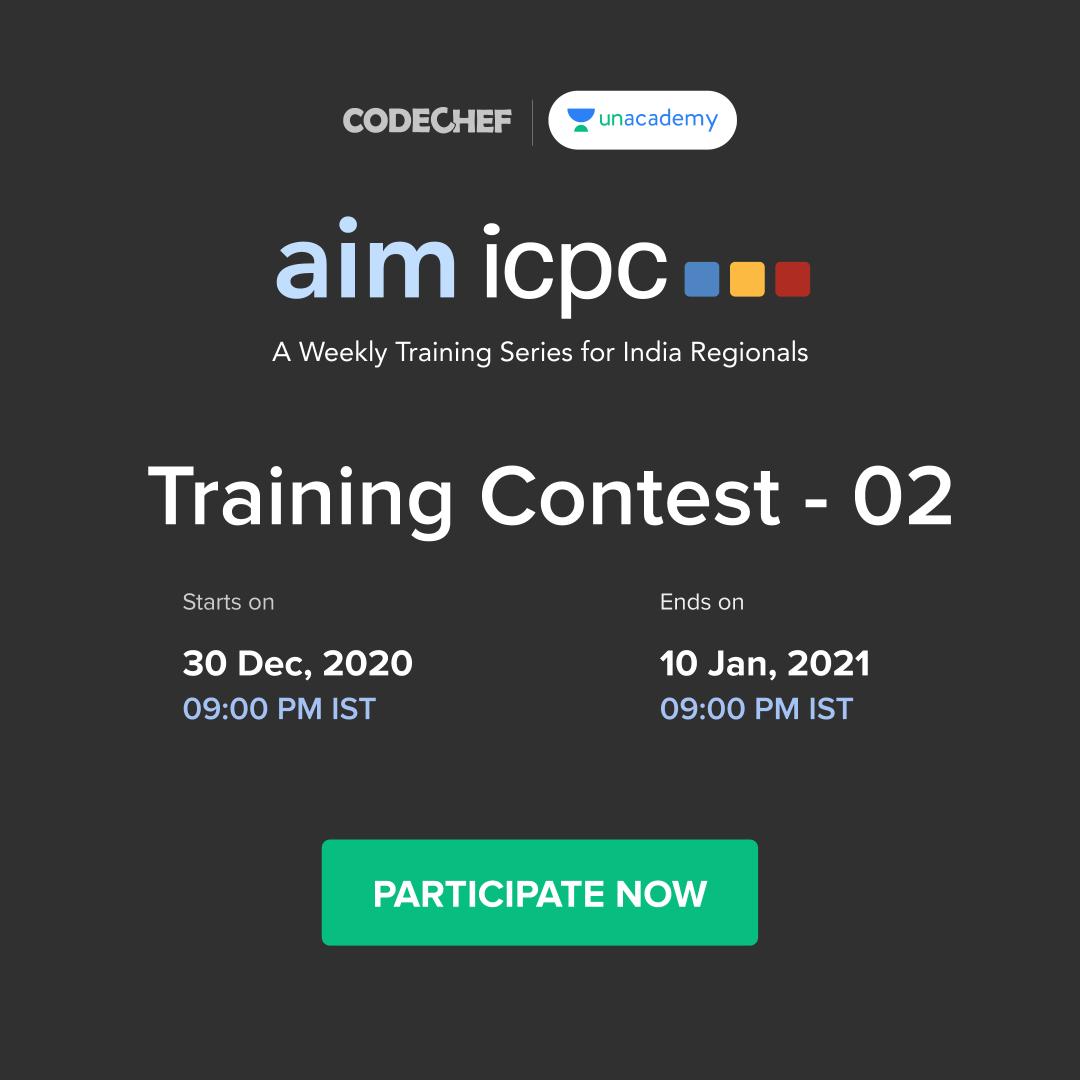 CodeChef on LinkedIn: #codechef #programming #icpc #unacademy CodeChef on LinkedIn: #codechef #programming #icpc #unacademy